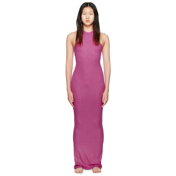 SKIMS | Dresses | Skims Crew Neck Racer Back Ribbed Maxi Dress With ...